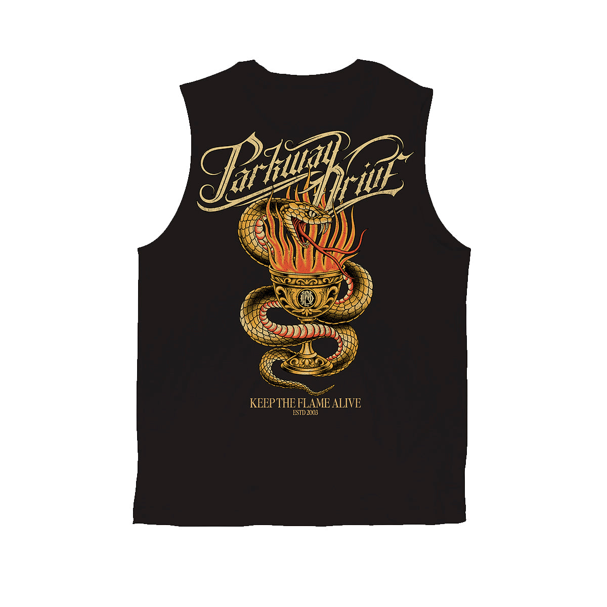 Official Parkway Drive Merch -Snake & Torch Tanktop – Flagship Apparel LLC